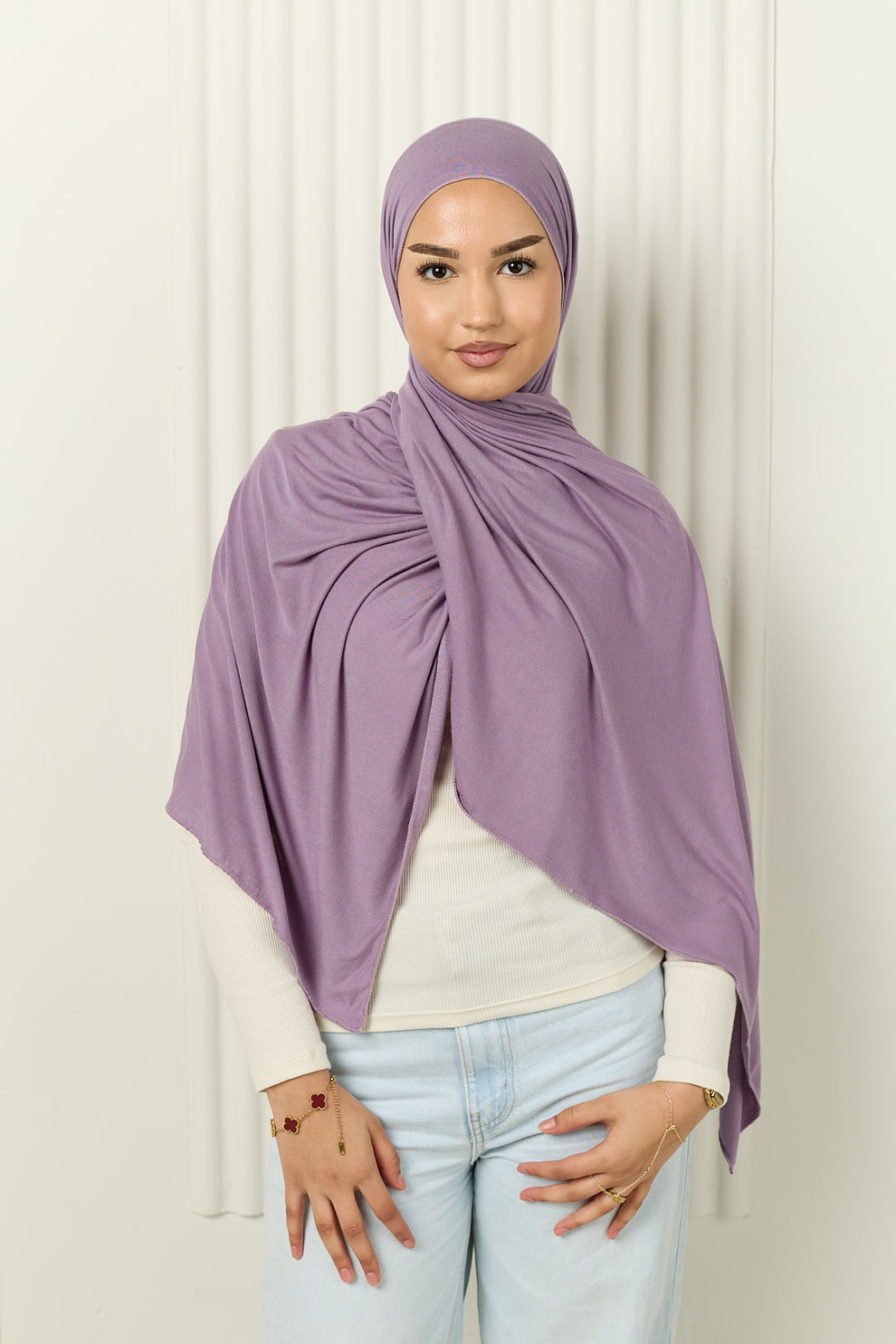 Premium Jersey Hijab in Lavender Mist – LAYAAN COLLECTION